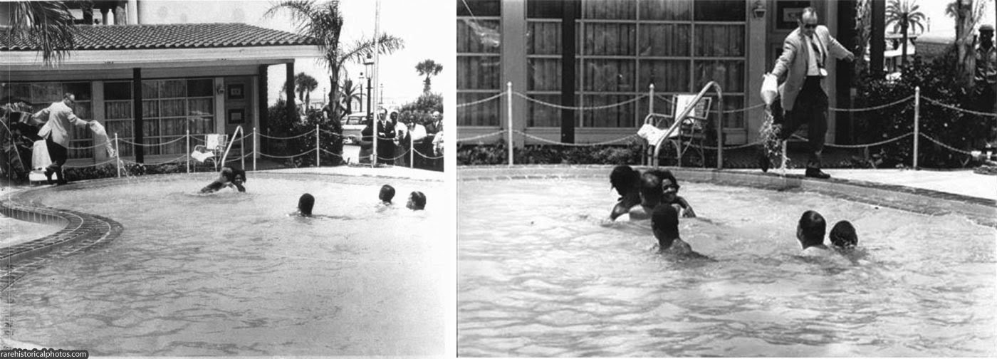 Motel manager pouring acid in the water when black people swam in his ...